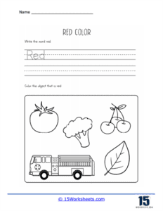 Red Worksheets - 15 Worksheets.com
