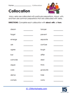 Collocation Worksheets - 15 Worksheets.com