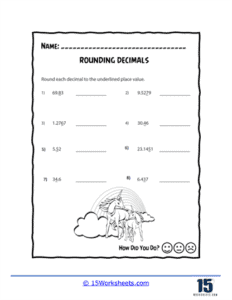 Rounding Decimals Worksheets | Practice - 15 Worksheets.com