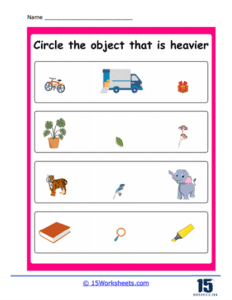 Comparing Measurements Worksheets | Practical Units - 15 Worksheets.com