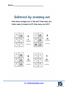 Subtract By Crossing Out Worksheets - 15 Worksheets.com