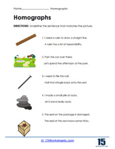 Homograph Worksheets | Multiple Meanings & Usage - 15 Worksheets.com