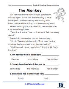 Grade 2 Reading Comprehension Worksheets - 15 Worksheets.com