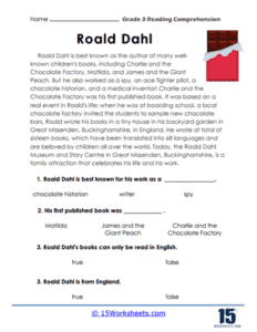 Grade 3 Reading Comprehension Worksheets - 15 Worksheets.com