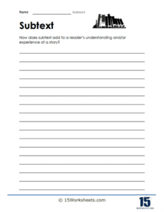 Subtext Worksheets - 15 Worksheets.com