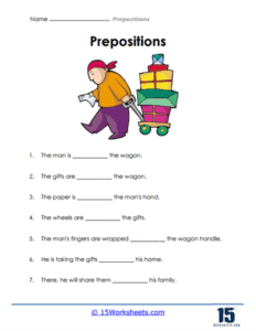 Preposition Worksheets | Linking Words & Relations - 15 Worksheets.com
