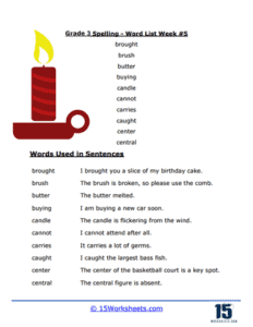 3rd Grade Spelling Words Worksheets | Fun & Effective Practice - 15 ...