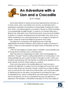 Grade 7 Reading Comprehension Worksheets - 15 Worksheets.com