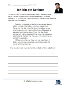 Berlin Wall Worksheets - 15 Worksheets.com