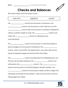 Constitutional Principles Worksheets - 15 Worksheets.com