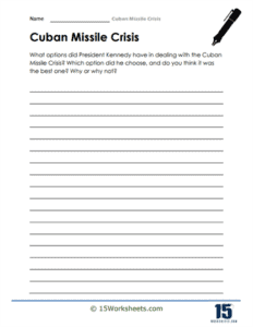 Cuban Missile Crisis Worksheets - 15 Worksheets.com