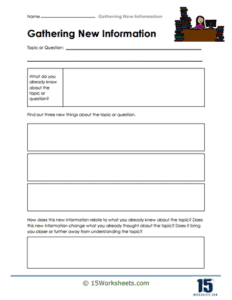Gathering Information Worksheets - 15 Worksheets.com