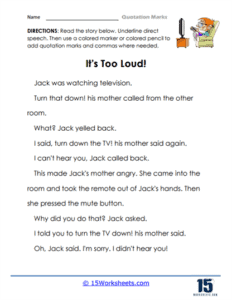 Quotations Worksheets - 15 Worksheets.com