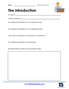 Speech Projects Worksheets - 15 Worksheets.com