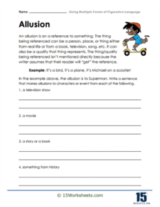 Using Multiple Forms of Figurative Language Worksheets - 15 Worksheets.com