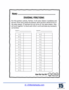 Dividing Fractions Worksheets - 15 Worksheets.com