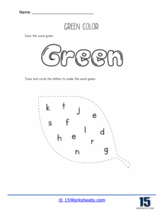 The Color Green Worksheets | Nature-Inspired Tones and Hues 15 ...