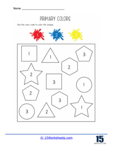 Primary Colors Worksheets | Recognize and Mix - 15 Worksheets.com