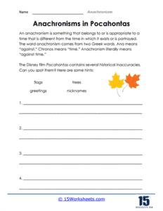 Anachronism Worksheets - 15 Worksheets.com