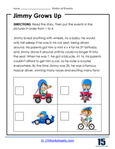 Order of Events Worksheets | Chronological Sequencing - 15 Worksheets.com