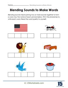 Blending Sounds Worksheets - 15 Worksheets.com
