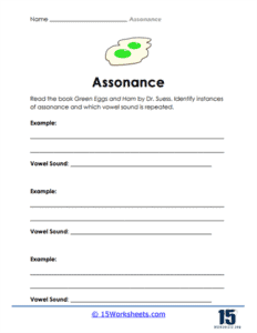 Assonance Worksheets - 15 Worksheets.com