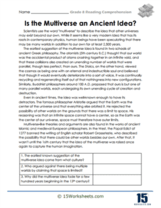 Grade 8 Reading Comprehension Worksheets - 15 Worksheets.com