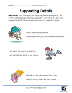 Supporting Details Worksheets - 15 Worksheets.com