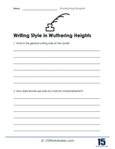 Wuthering Heights Worksheets - 15 Worksheets.com
