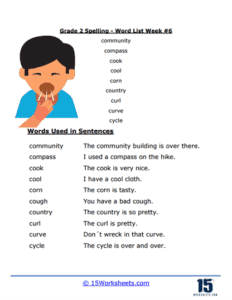 2nd Grade Spelling Words Worksheets | Build Literacy Skills - 15 ...