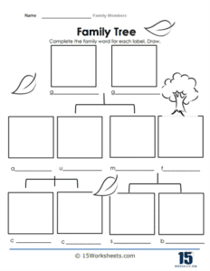Family Members Worksheets - 15 Worksheets.com