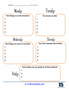 Bell Work Worksheets | Activate Minds - 15 Worksheets.com