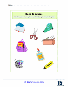 Classroom Objects Worksheets | School Item Printables - 15 Worksheets.com