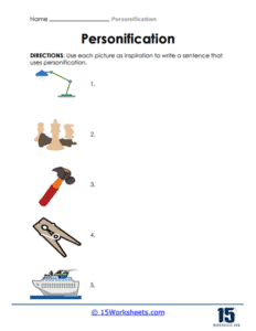 Personification Worksheets | Figurative Language - 15 Worksheets.com