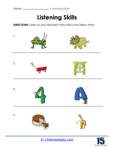 Listening Skills Worksheets - 15 Worksheets.com