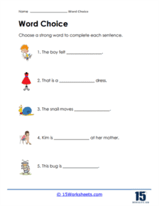 Word Choices Worksheets - 15 Worksheets.com