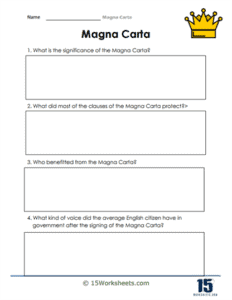 Magna Carta Worksheets - 15 Worksheets.com