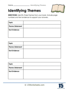 Identifying Themes Worksheets - 15 Worksheets.com