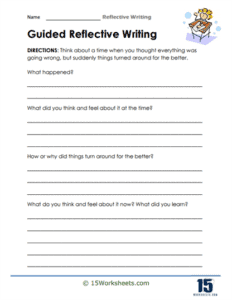 Reflective Writing Worksheets - 15 Worksheets.com