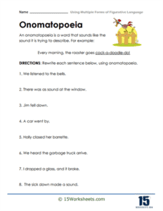 Using Multiple Forms of Figurative Language Worksheets - 15 Worksheets.com