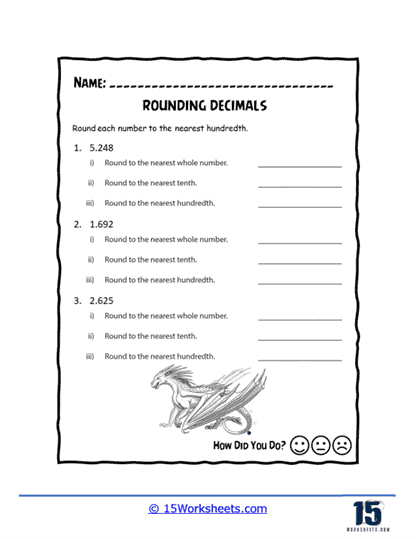 Rounding Decimals Worksheets - 15 Worksheets.com