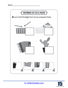 Cut and Paste Patterns Worksheets - 15 Worksheets.com