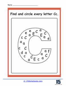 Letter C Worksheets | ABC Practice - 15 Worksheets.com