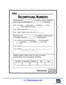 Decomposing Numbers Worksheets - 15 Worksheets.com