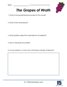 American Literature Worksheets - 15 Worksheets.com