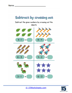 Subtract By Crossing Out Worksheets - 15 Worksheets.com