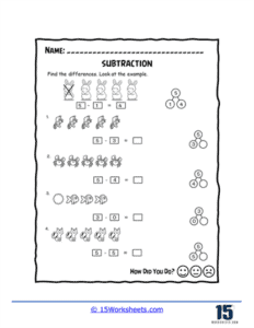 Subtract Within 5 Worksheets - 15 Worksheets.com