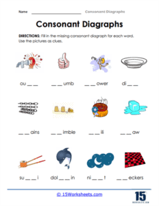 Consonant Digraphs Worksheets - 15 Worksheets.com