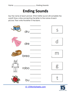 Ending Sounds Worksheets - 15 Worksheets.com