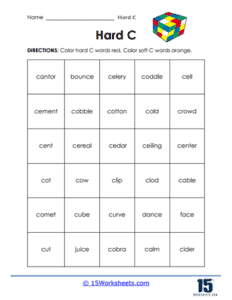 Hard C Worksheets - 15 Worksheets.com